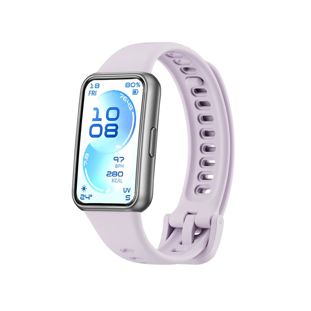 Силиконовый ремешок для Huawei Band 11/Band 11 Pro sherrytree Фиолетовый, Purple