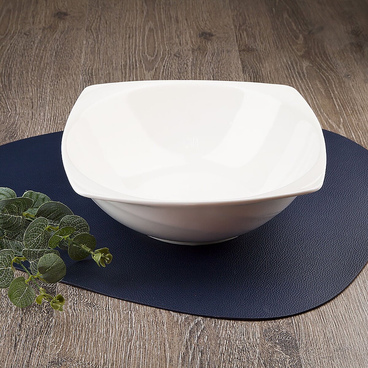 Салатник Nouvelle Home Маршмеллоу, фарфоровый, 23,5 x 23,5 см, 2000 мл