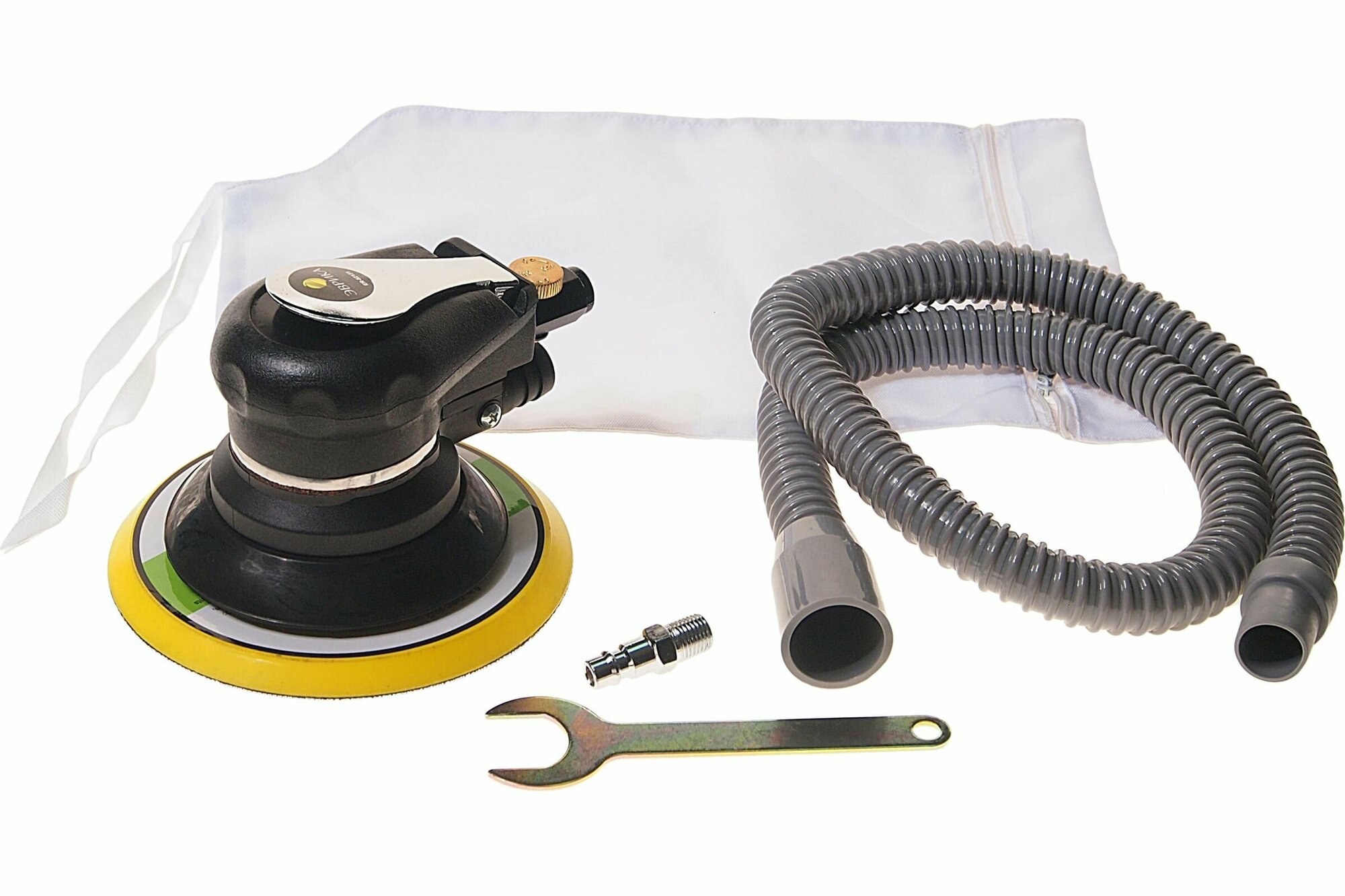 Пневмошлифмашинка орбитальная 1/4 10000 об/мин р/в 226 л/мин. d круга 6" эврика ER-82131