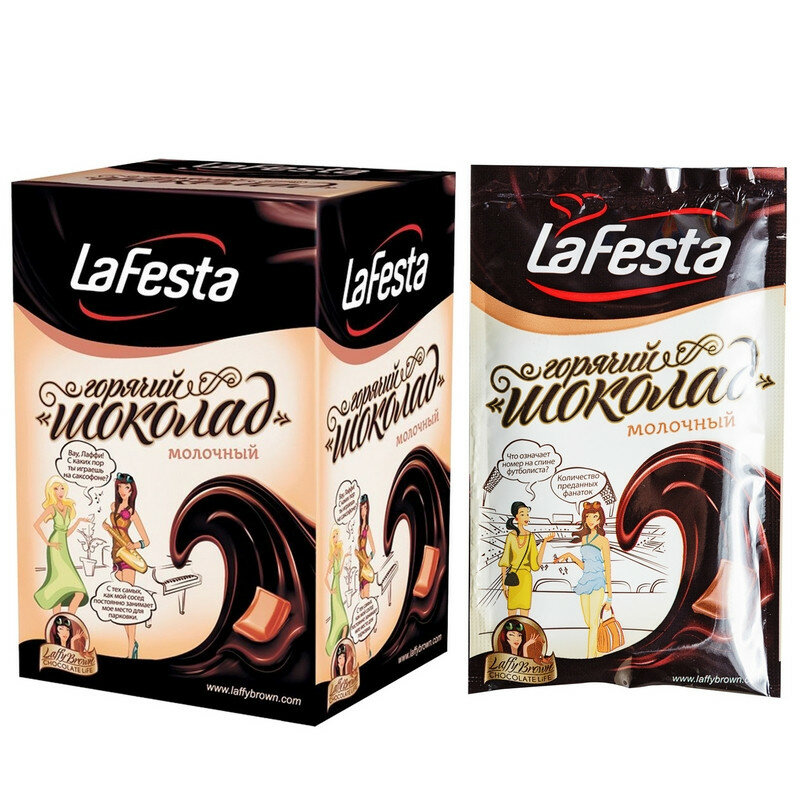 Горячий шоколад La Festa молочный, 10штx22г La Festa  1078828