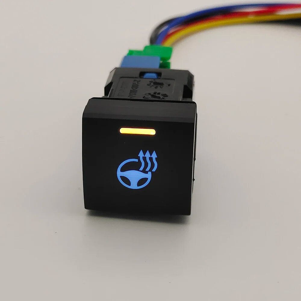 Автомобильный переключатель управления подогревом рулевого колеса, кнопка обогревателя для Toyota Camry V70 2018 Rav4 Corolla Altis 2019 prado 150 2020 Wheel heat not fixed