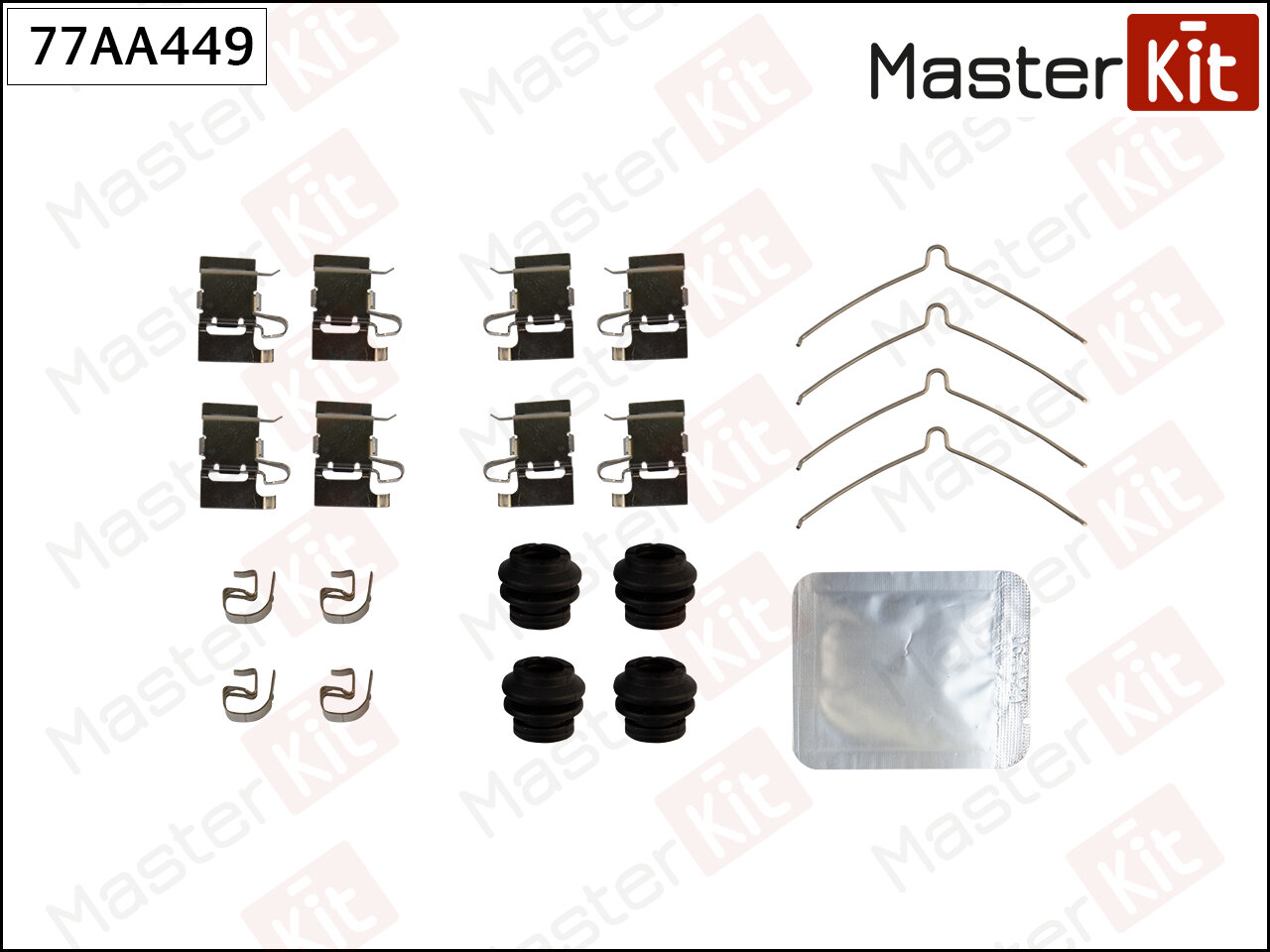 Ремкомплект крепления тормозных колодок Master KiT 77AA449