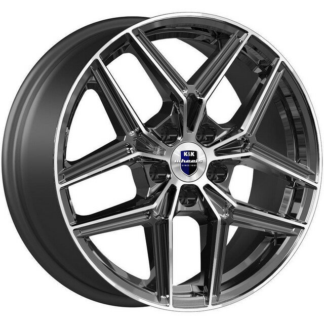 Колесный диск Кик Юнион (КС1025) 7x17/5x108 D67.1 ET42 алмаз чёрный