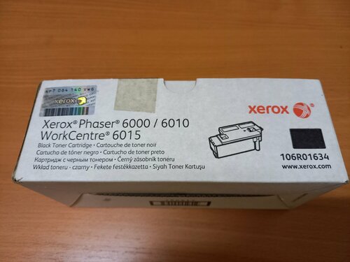 Картридж лазерный Xerox 106R01634 черный (2000стр.) для Xerox Ph 6000 ...
