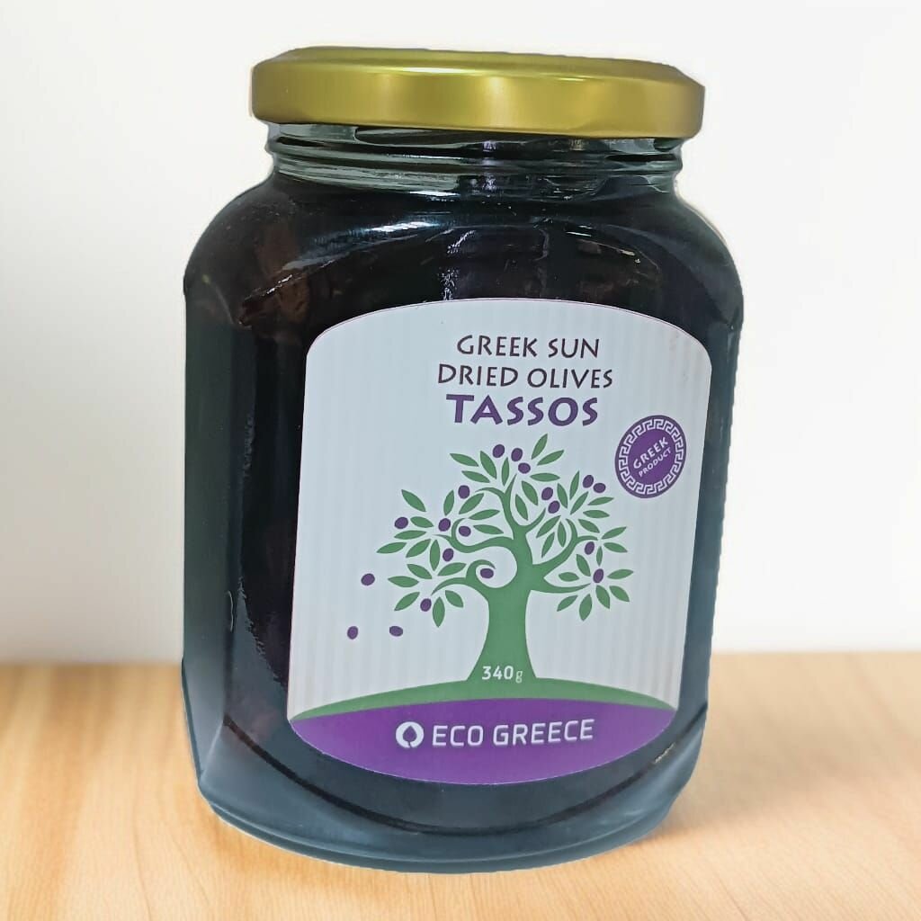 Оливки вяленые Tacoc в оливковом масле,340г, Греция