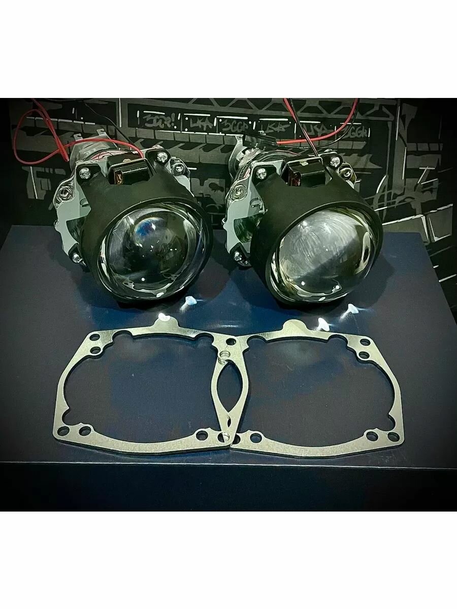 Комплект линз ВАЗ Vaz 2110 / 2111/ 2112 (2шт) Линзы на десятку для бош / кержач LADA