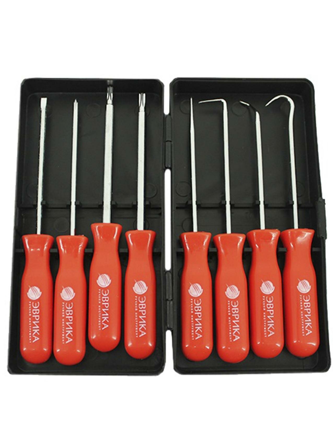 Набор шило + крючки + отвертки 8 предметов эврика