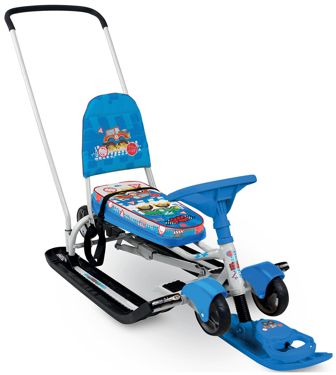 Снегокат Ника Тимка спорт 6 ТС6 с машинками