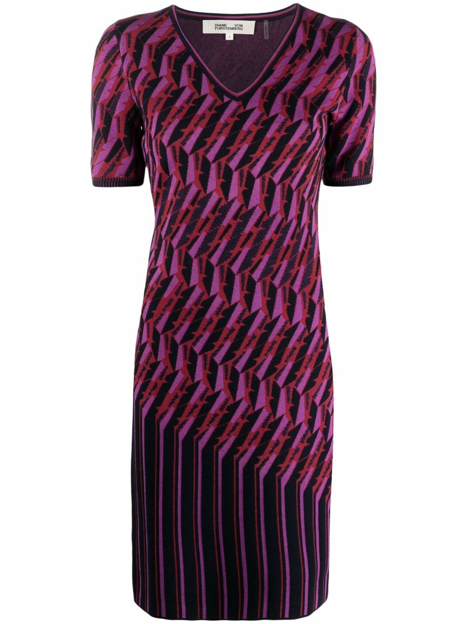 Платье Zig-zag intarsia-knit dress