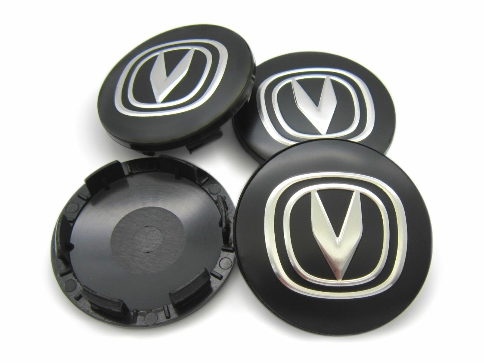 Колпачки, заглушки на литые диски КиК Changan 62/55/10, комплект 4 шт.