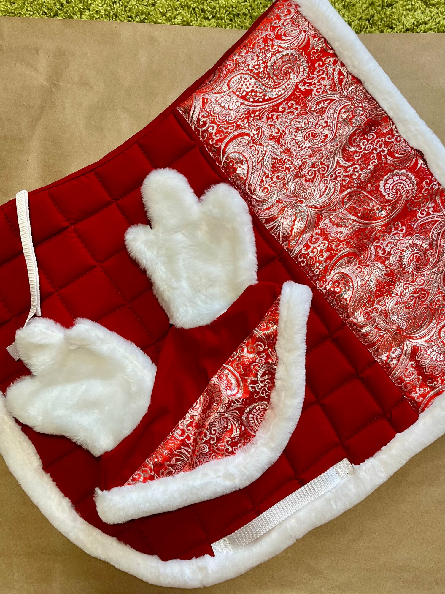 Комплект новогодний вальтрап и уши Cob