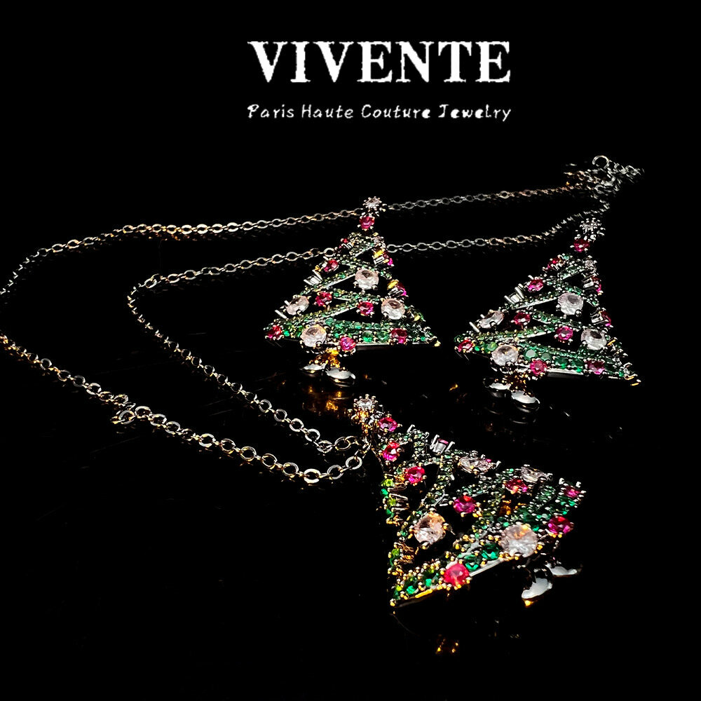 Комплект бижутерии VIVENTE: колье, серьги