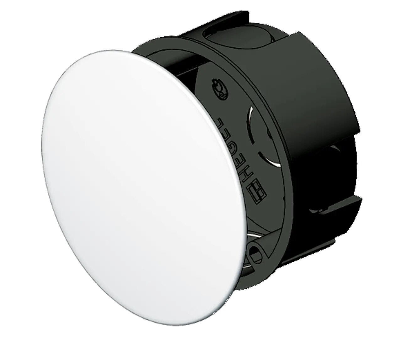 Распределительная коробка скрытая Hegel У195-И 68×28×30 мм 5 вводов IP20 цвет чёрный