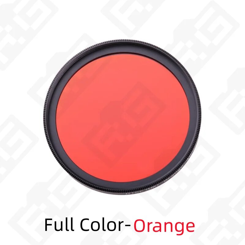 Цветные фильтры RG для GoPro 30-82 мм 52 мм, Full Orange