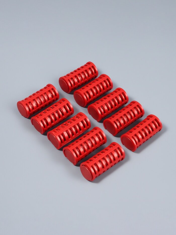 Термобигуди с фиксатором, d=2.2 см, 10 шт, цвет микс