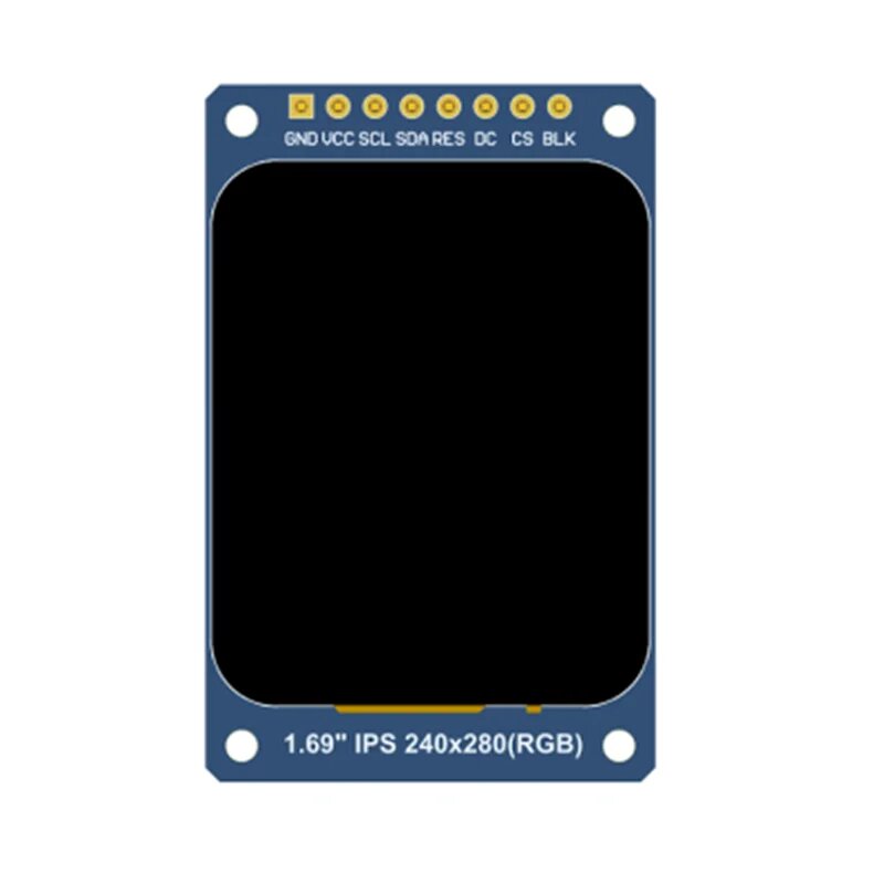 ЖК-дисплей с диагональю 1,69 дюйма и интерфейсом 1,69 х280 Spi