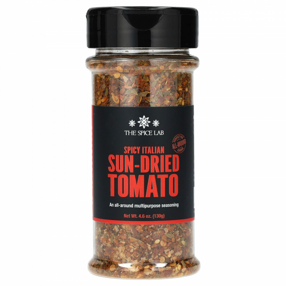 The Spice Lab, пряный итальянский вяленый томат, сушеный на солнце, 130,4 г (4,6 унции)