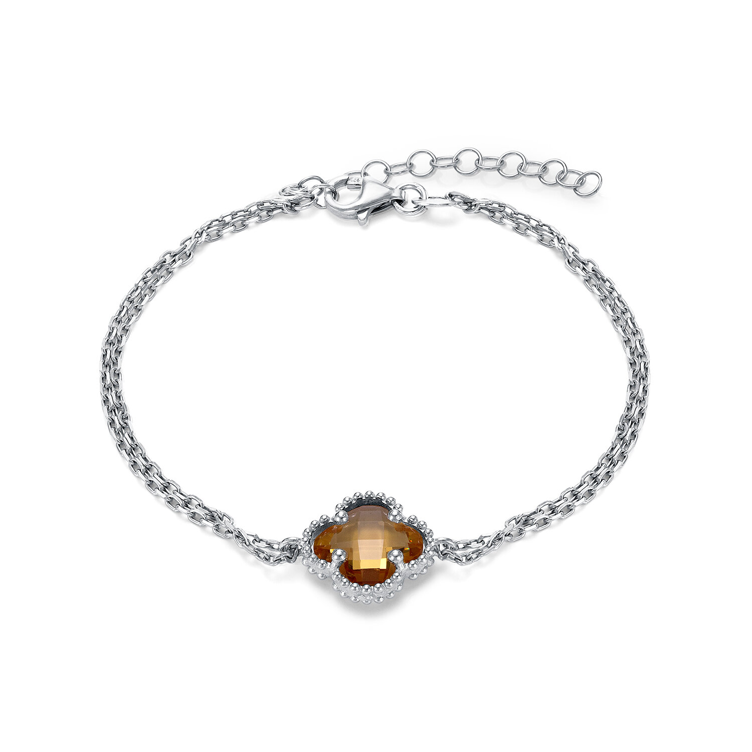 Браслет-цепочка, серебро, 925 проба, родирование