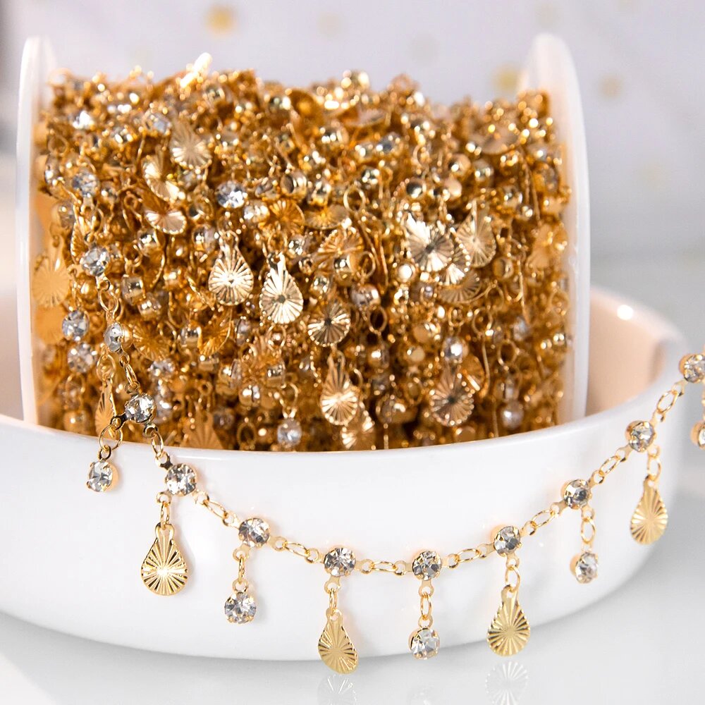 Подвески-бабочки Ailimi медная цепь синий кристалл 1M, Kc gold color