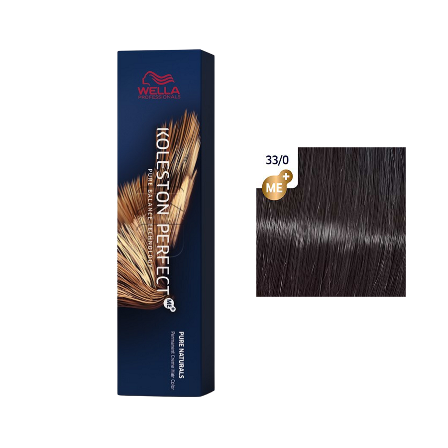 Wella Koleston Perfect ME+ 33/0 - Стойкая краска темный шатен интенсивный натуральный 60 мл