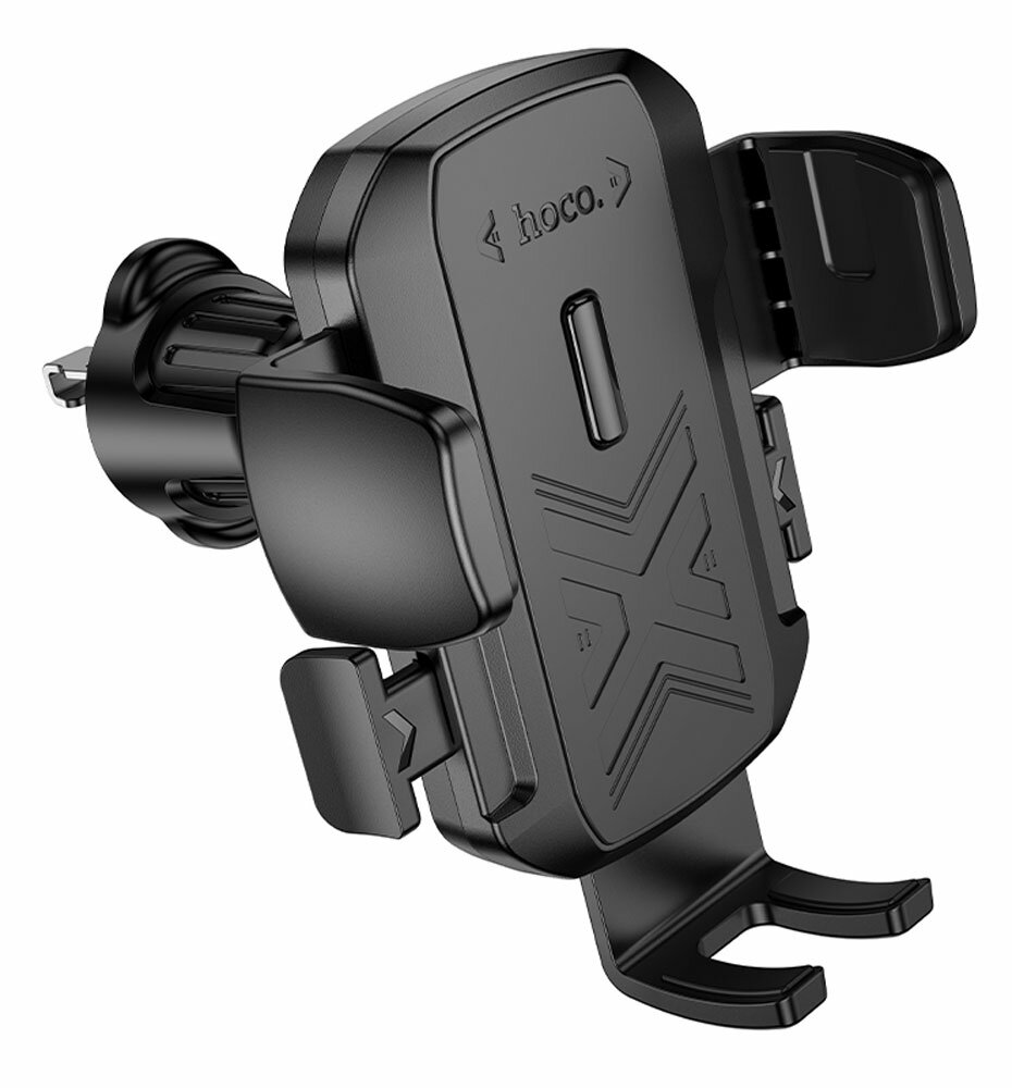 Держатель телефона на дефлектор Hoco H64 Gamble one-button car holder (air outlet) black
