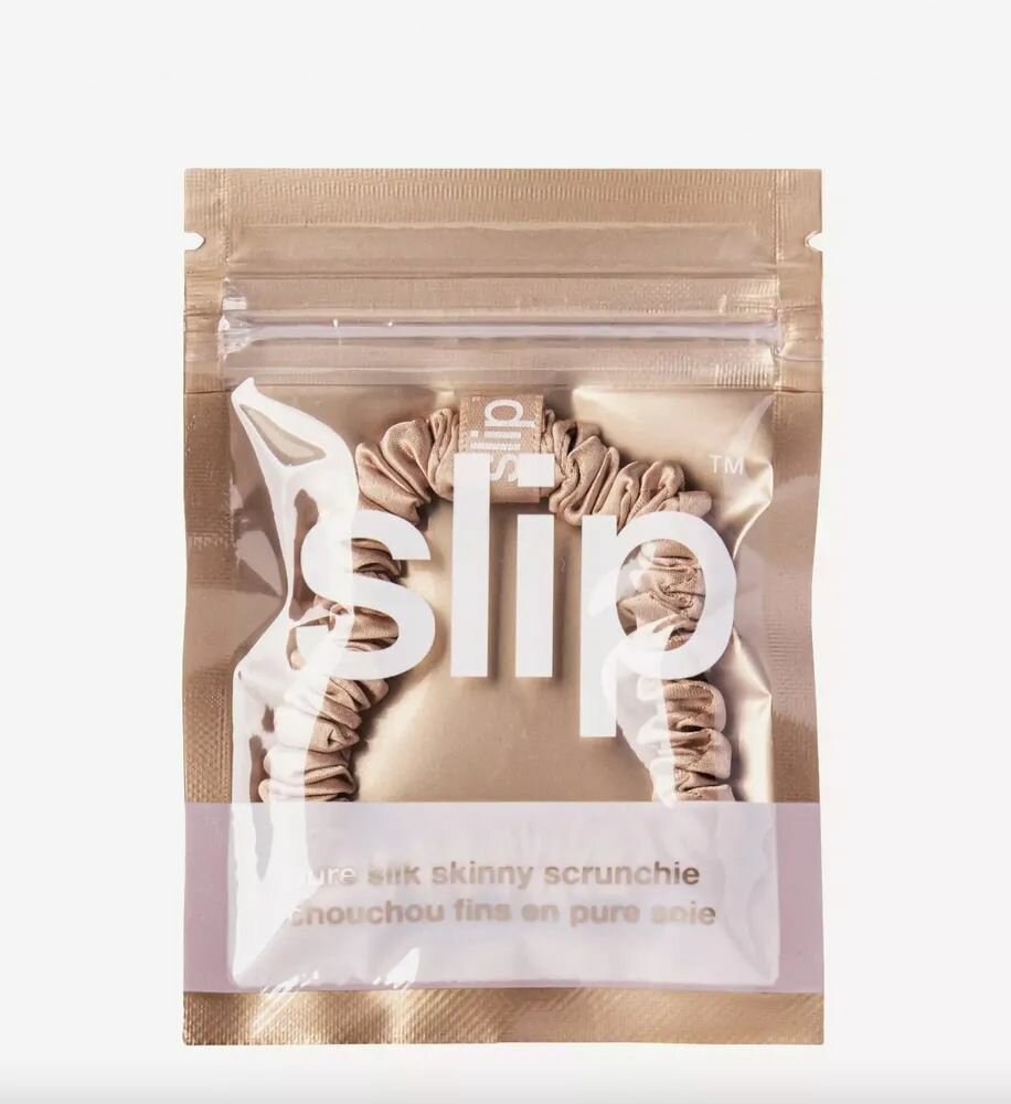 Шелковая резинка для волос Slip pure silk skinny 1 ROSE GOLD