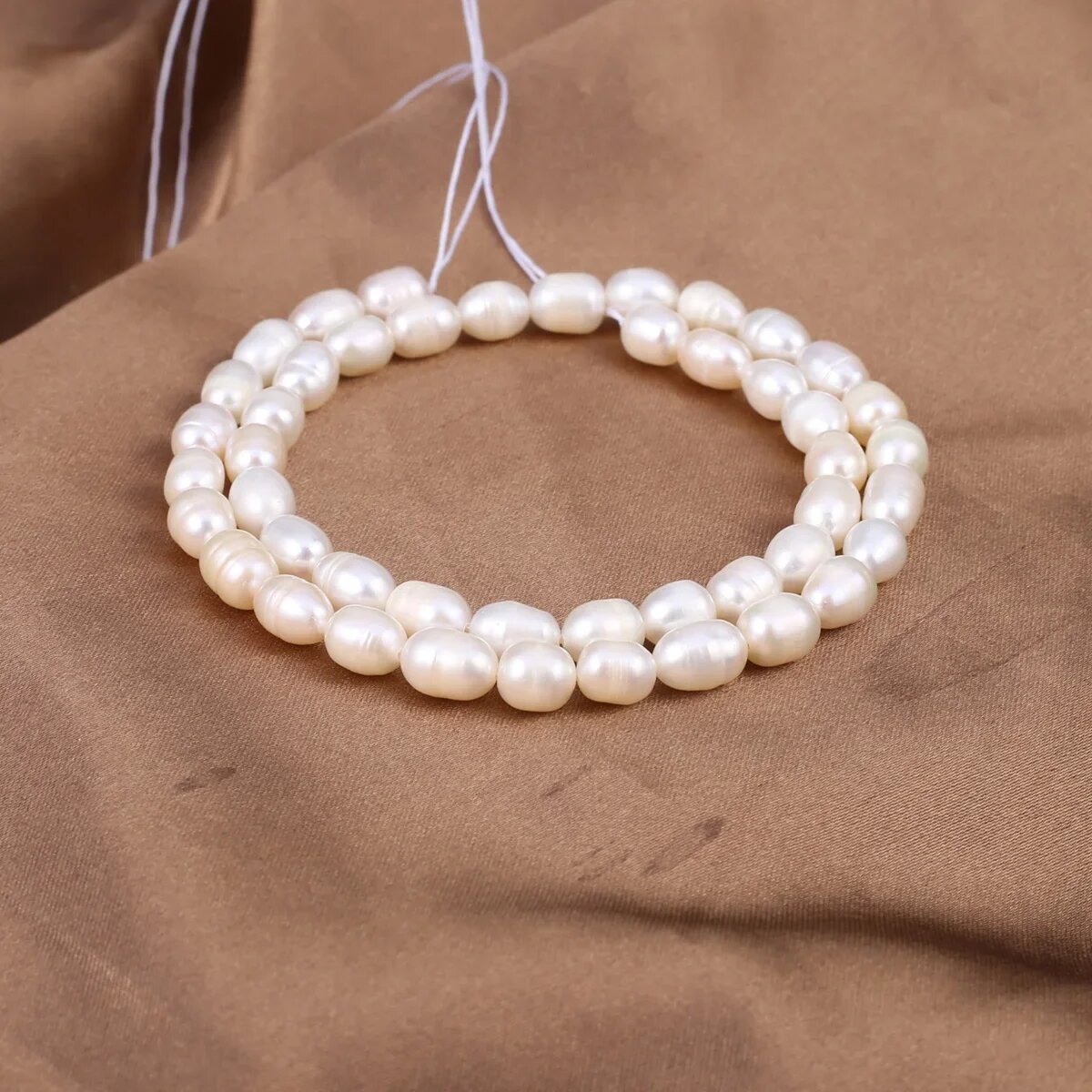 Натуральный пресноводный жемчуг форма риса 5-6 мм