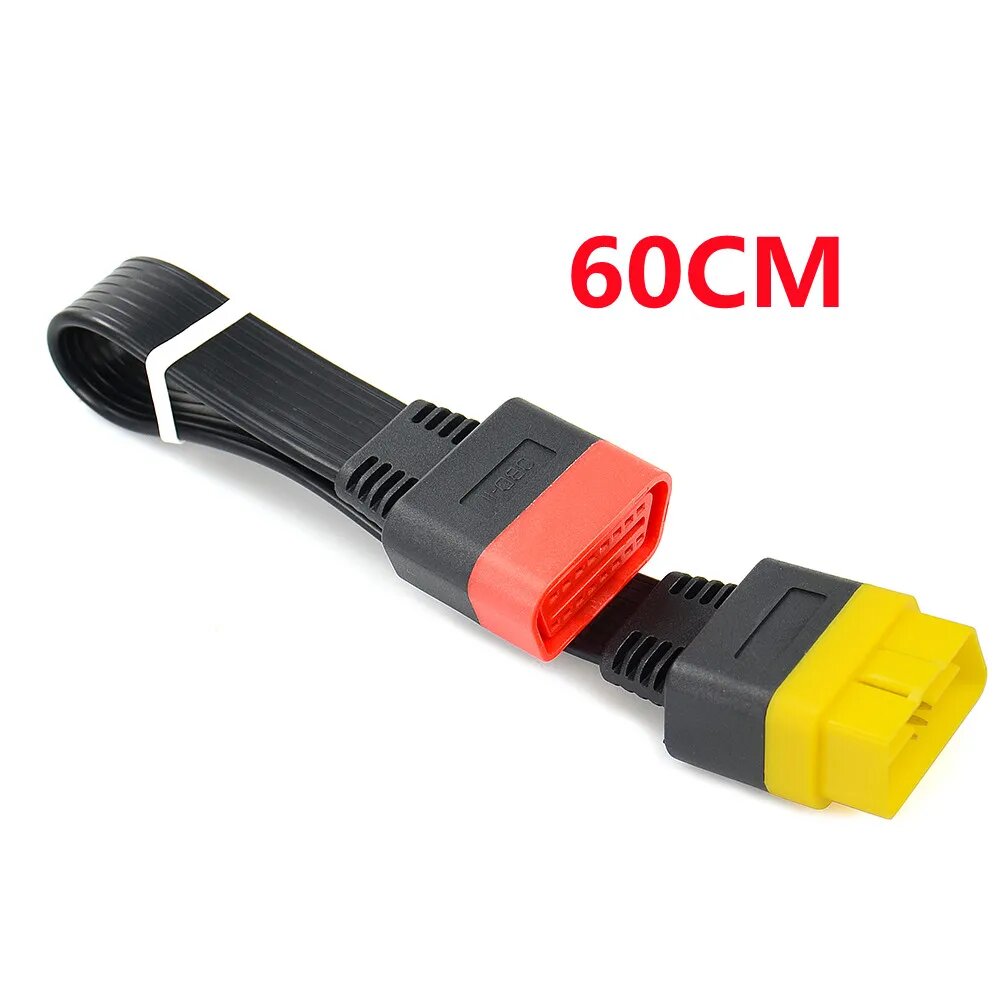 OBD2 Удлинительный кабель 16-контактный разъем-адаптер «папа-мама» для X431 V/V+ pro PRO3 Thinkdiag, горячая распродажа, автомобильный диагностический инструмент переменного тока 60CM