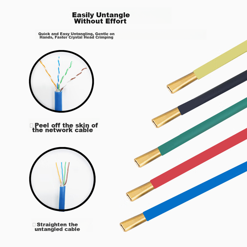 Biaze Network Cable Tensioner, Network Cable Straightener, Network Cable Organizer, Network Cable Straightening Tool, Network Cable Management Tool, Cat5/Cat6/Cat7 Network Cable Loosening Tool And Crystal Head Maker