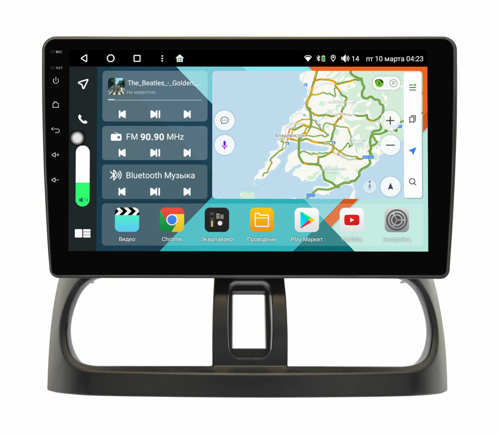 Магнитола Nissan Sunny 1998 - 2004 9 дюймов, 4/64GB, 8 ядер, DSP, 4G, Android 10 / Wide Media