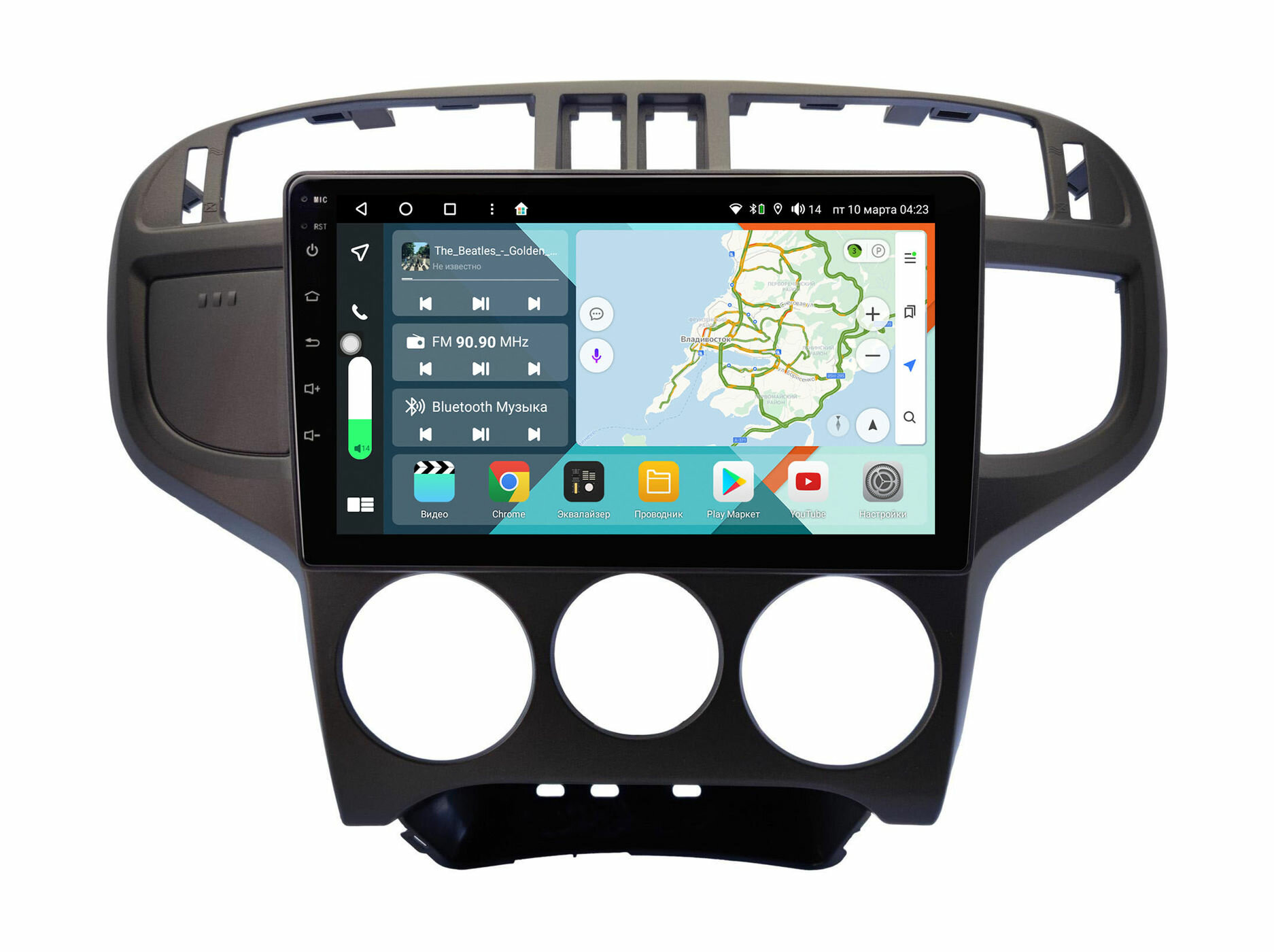 Магнитола Hyundai Matrix 2001 - 2010 9 дюймов, 4/64GB, 8 ядер, DSP, 4G, Android 10 / Wide Media