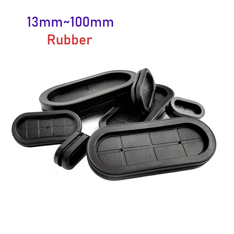 Черная резиновая овальная втулка 13-100 мм 16x55mm(10pcs)