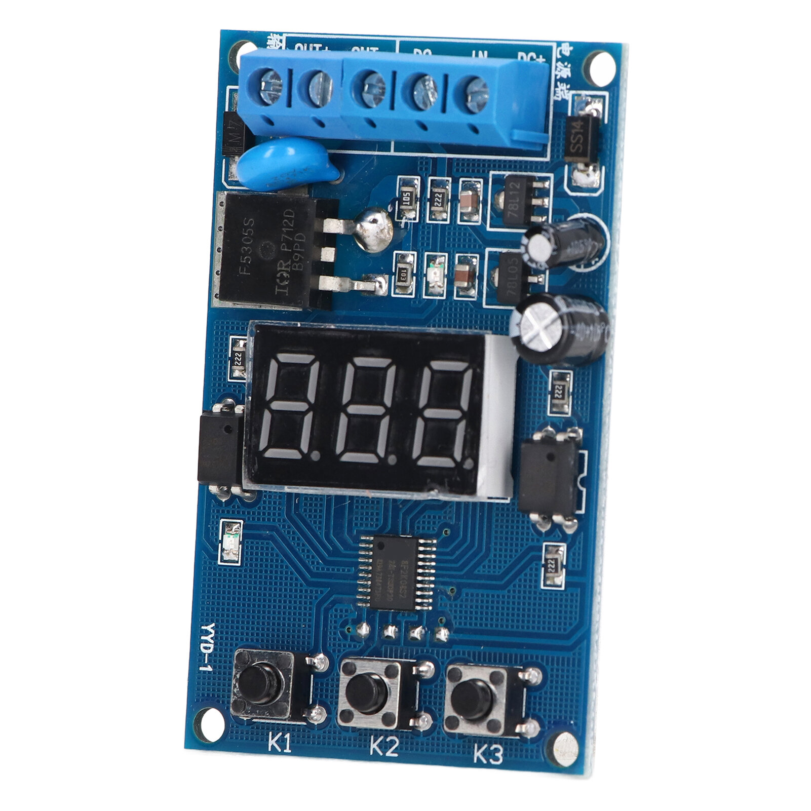 MOS Tube Control Board Adjustable Trigger Cycle Delay Switch Module Optocoupler Isolation E7A4 — фото 1