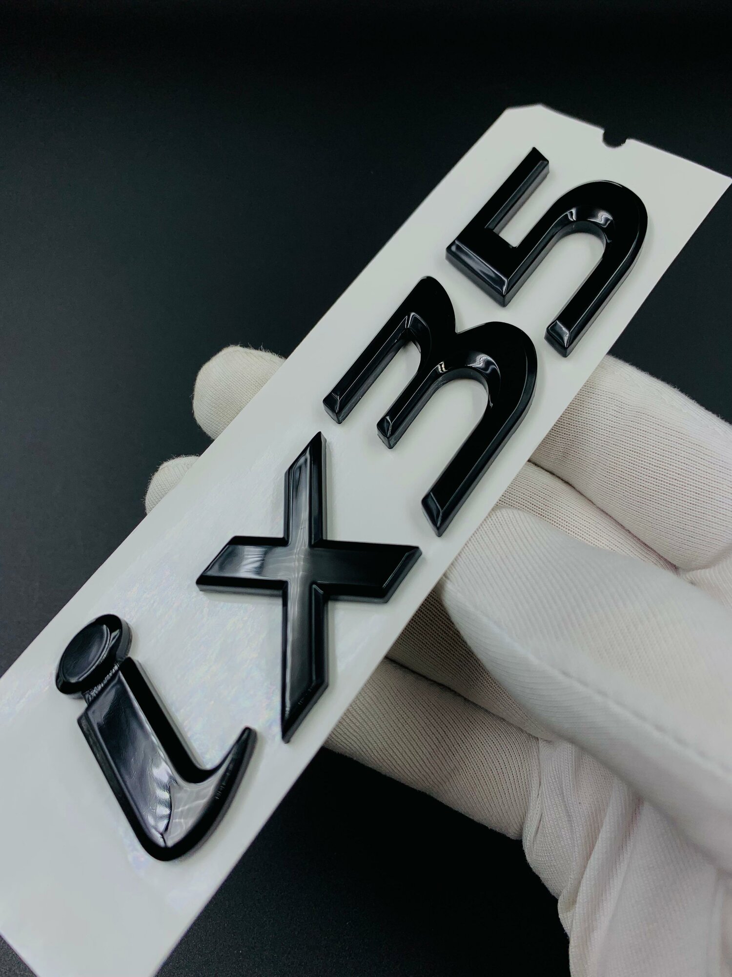 Эмблема ix35 для Hyundai 125 мм 1шт. Шильдик IX35 на багажник Хендай черный.