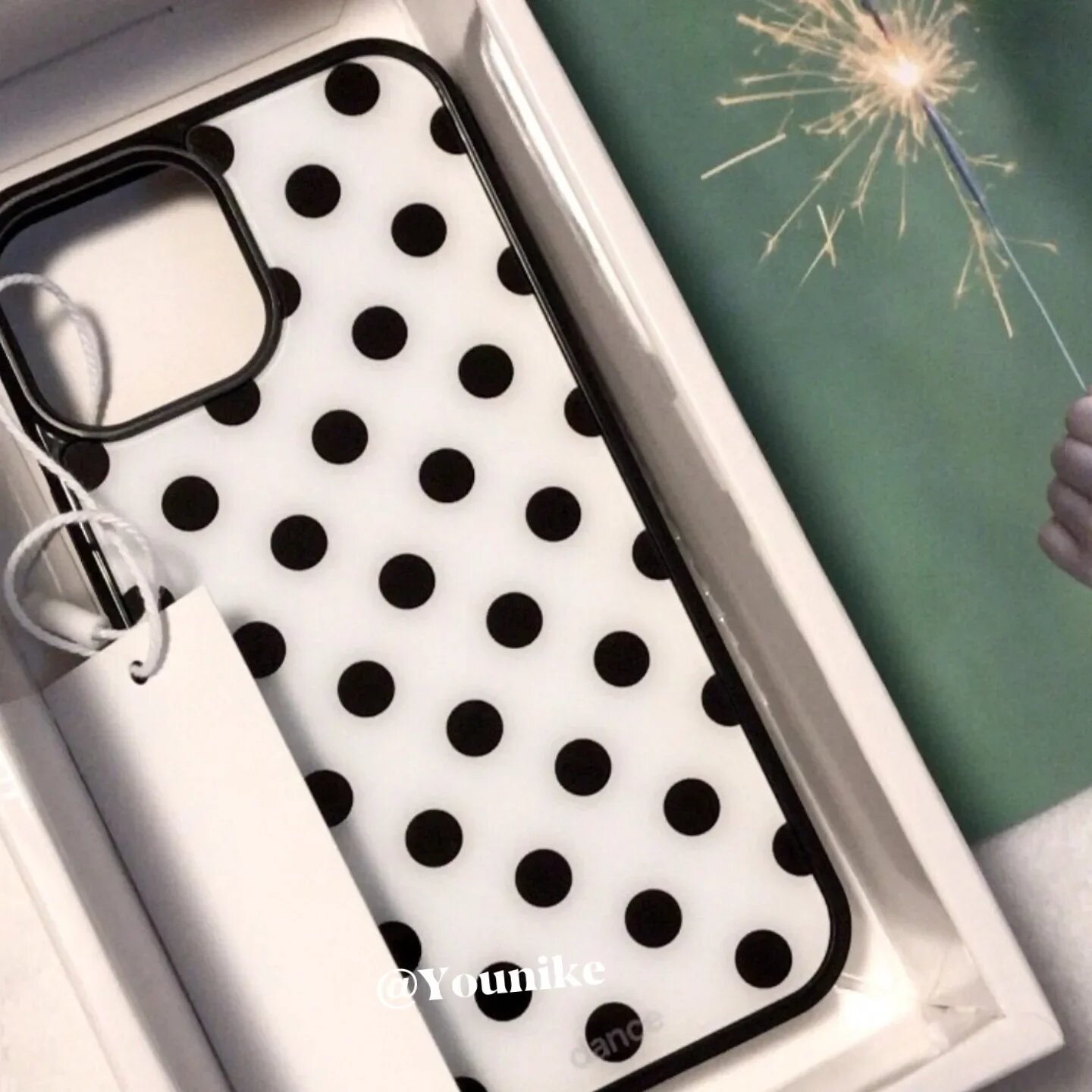Чехол для телефона Luck Korean ins Black White Polka Dot Retro Kawaii Cute Trend Для iPhone 13 Про