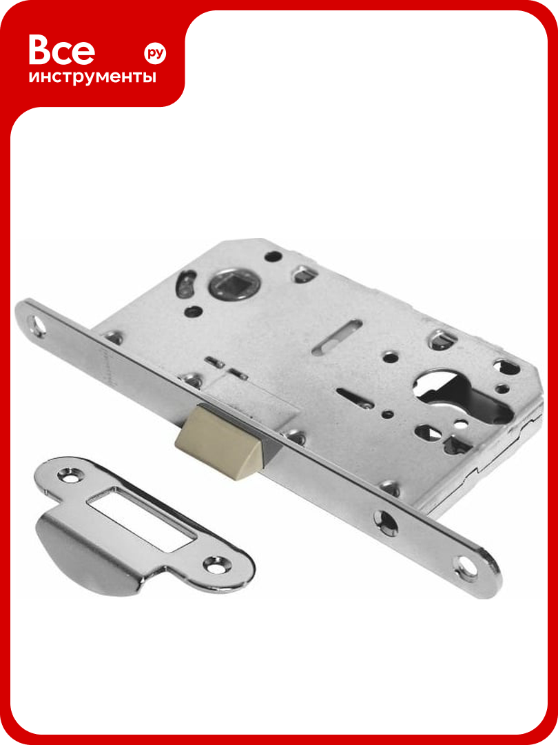 Пластиковая защелка под цилиндр PALIDORE 2045 PC хром блестящий, Корпус изготовлен из высокопрочной стали