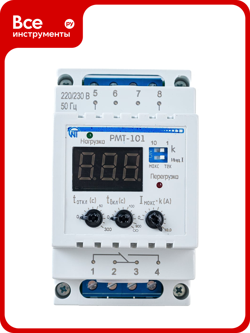 Реле максимального тока Новатек-Электро РМТ-101, Дополнительные технические характеристики