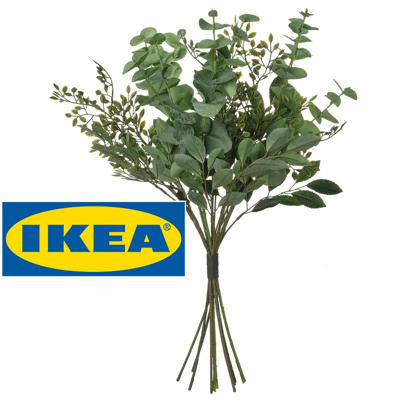 IKEA Искусственный букет из эвкалипта для дома и улицы, зеленый, 60 см
