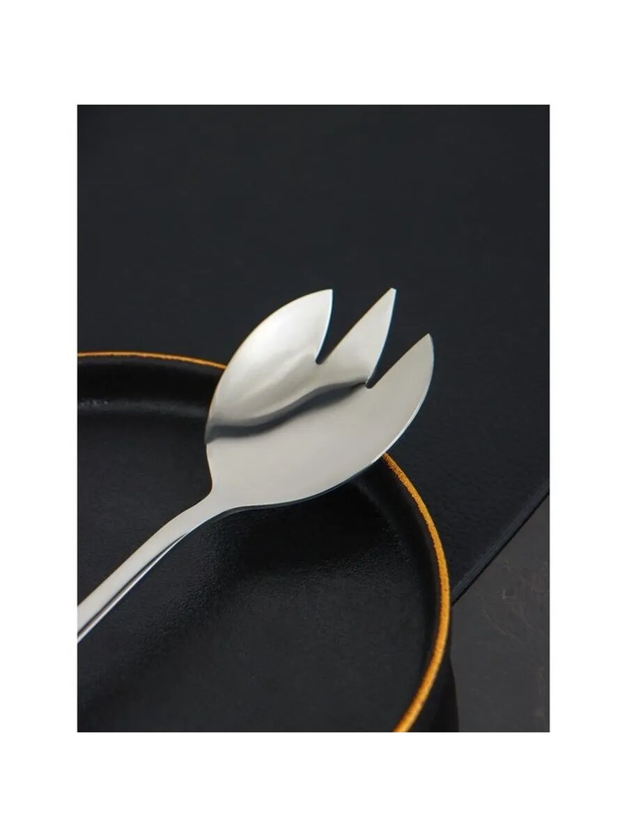 Столовая вилка из нержавеющей стали для салата