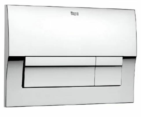 Клавиша смыва Roca A8901170B1, двойной смыв, пластик, цвет хром