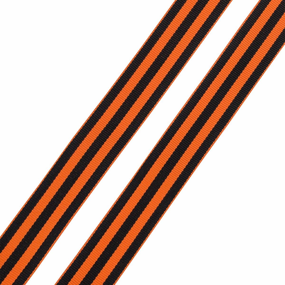 Лента жаккардовая 'Георгиевская', ширина 24 мм, длина 30 см, 10 штук