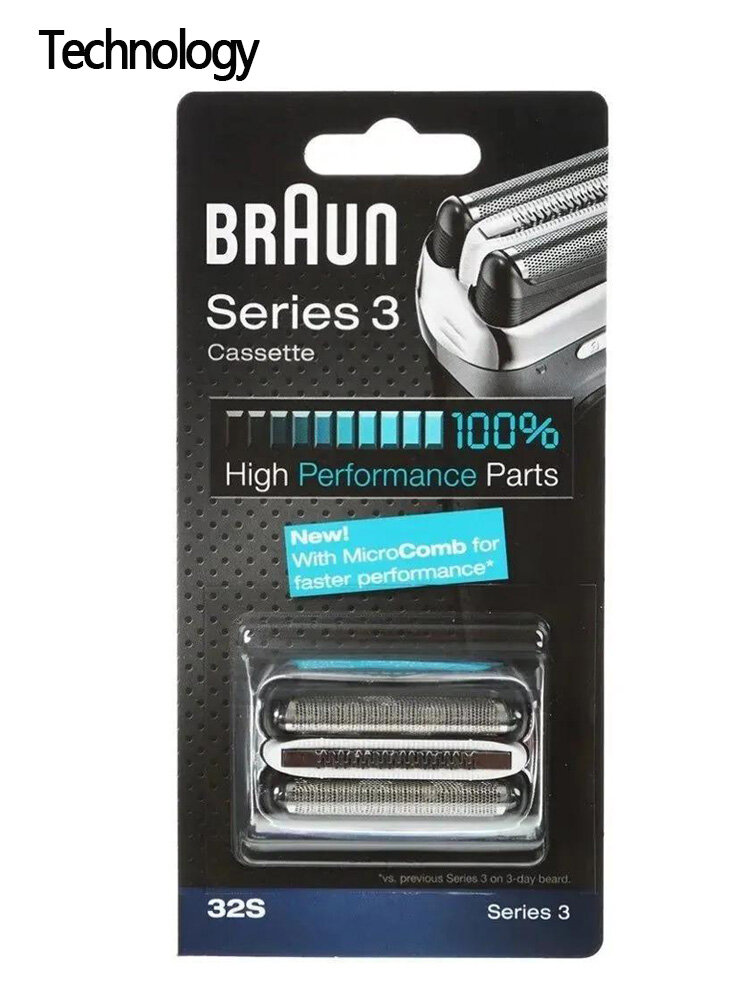 Сменный блок для электробритвы Braun Series3 32S 32B 21B High Performance Parts