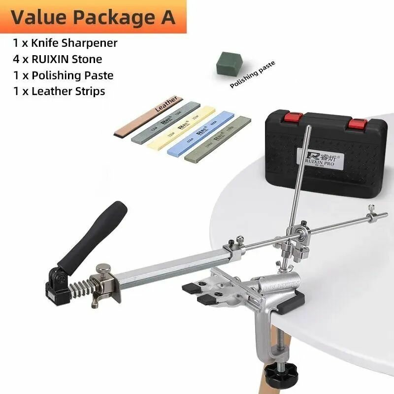 Точилка для ножей RUIXIN Pro 009 металлическая система заточки с алмазными камнями фиксированный угол