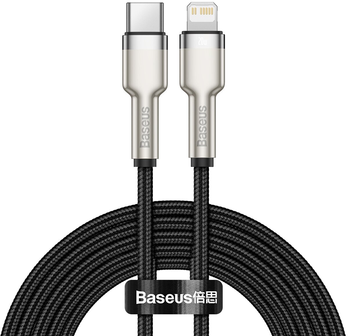 Кабель Baseus Cafule Series Metal Data Cable Type-C to iP PD 20W 2m (CATLJK-B01)