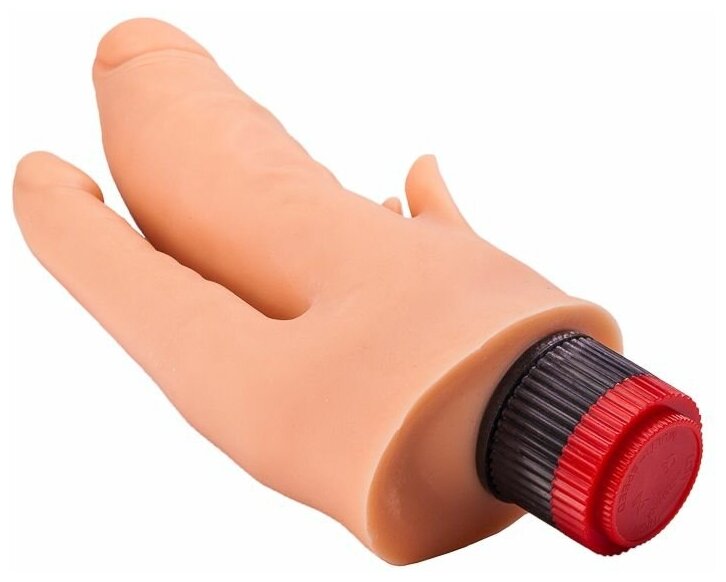 Вибратор анально-вагинальный Dual Vibe, реалистичный, ПВХ 17 см.