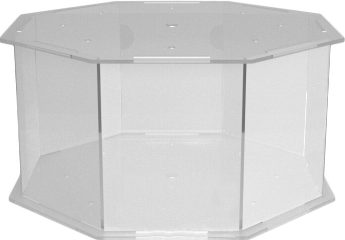 Подставка для торта Фальшярус Восьмигранник 40 см, высота 12 см. (Набор из 1 шт.)