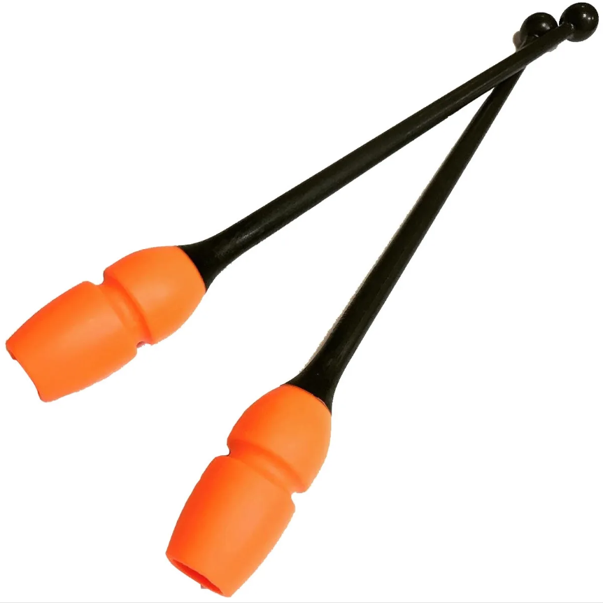 Булавы сборные PASTORELLI модель MASHA 40,50 см стандарт 2-хцв. Черно-оранжевый 02919