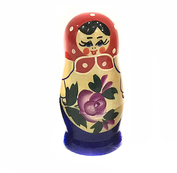 LHM101056 Матрешка 3 кукольная "Семёновская гуашь", Хохлома