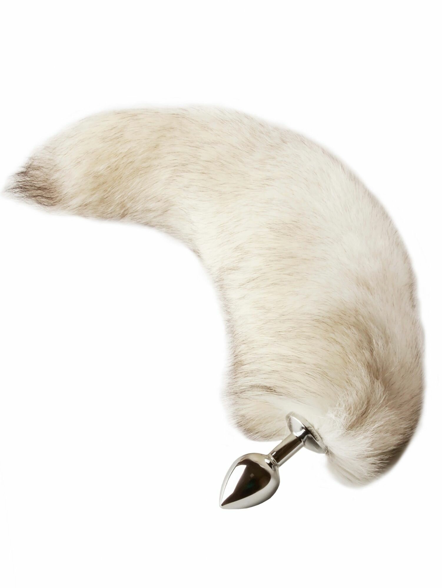 Пробка анальная со съемным белым хвостом PinkRabbit Пробка анальная со съемным белым хвостом