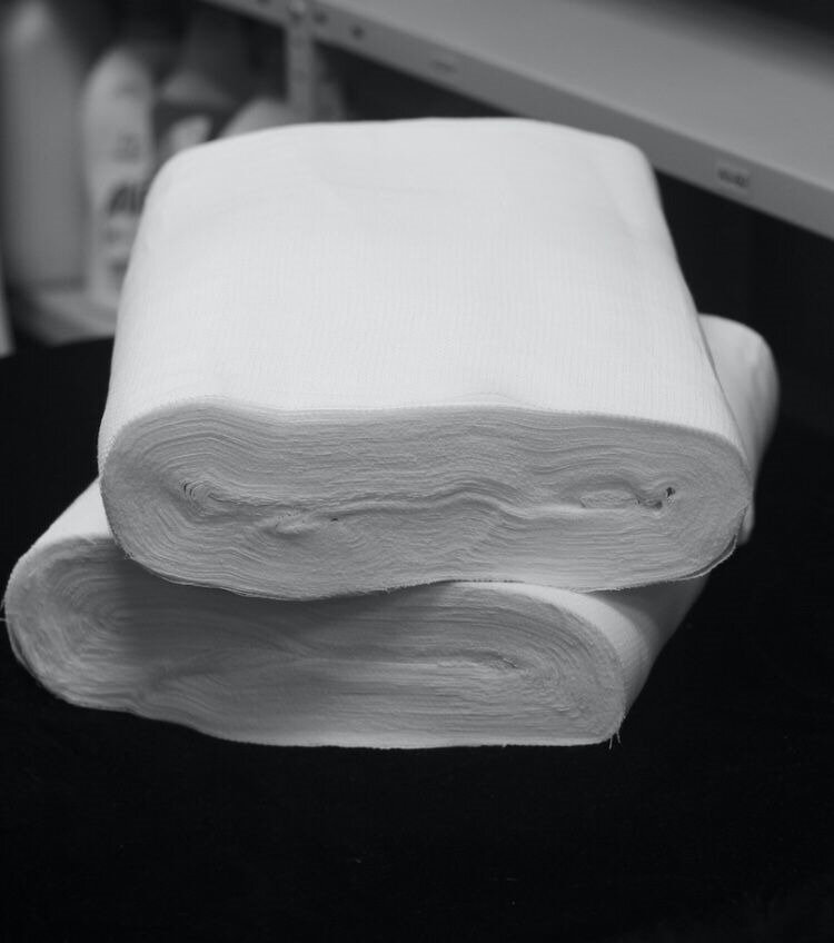 Вафельное полотно ГОСТ: ширина 40см рулон 30м 100г/п. м.